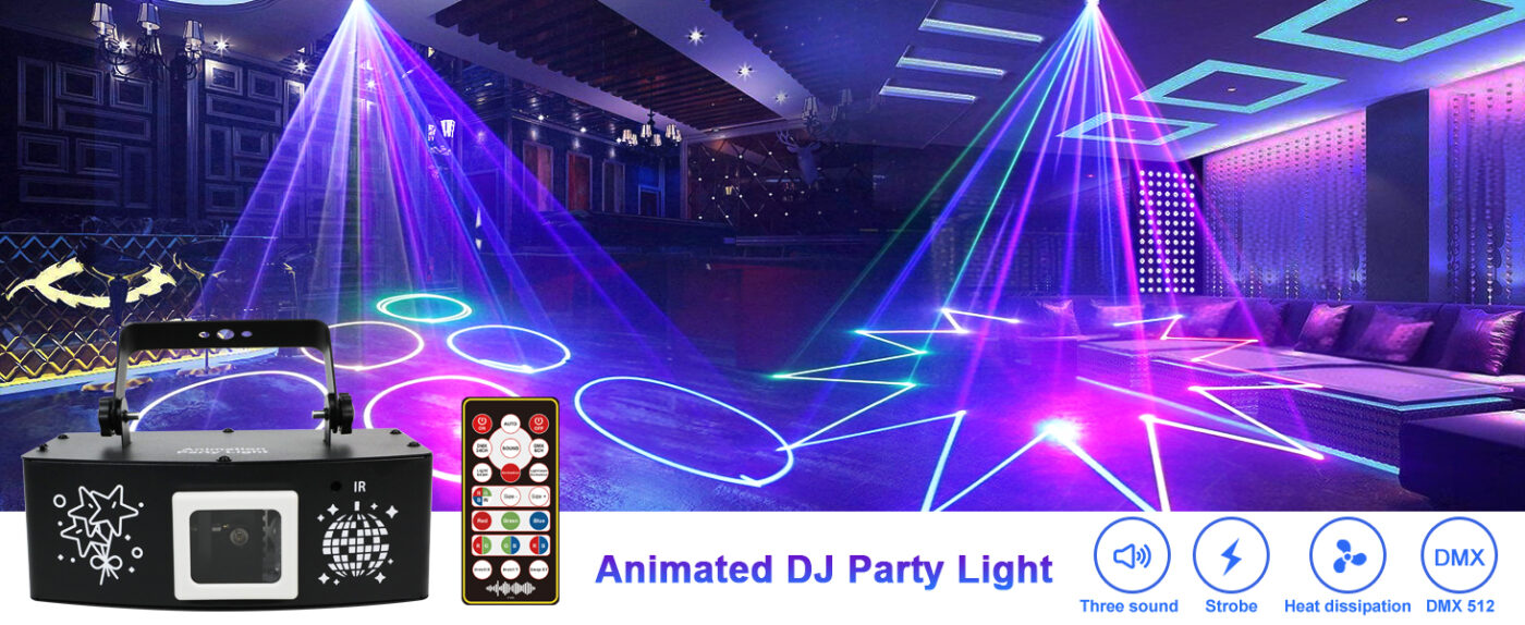 Flashback Events Dance Party Lights DJ Light Animated Laser Party Light ...