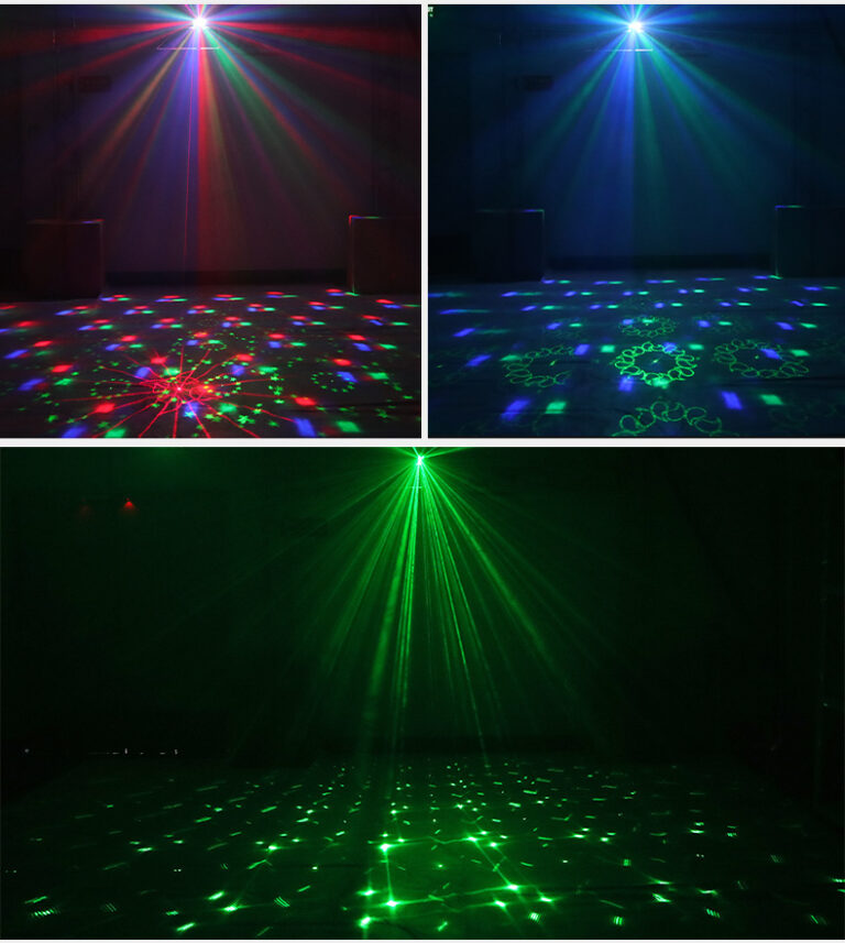 Flashback Events 3 in 1 USB Powered Disco Ball Laser and LED Strobe ...