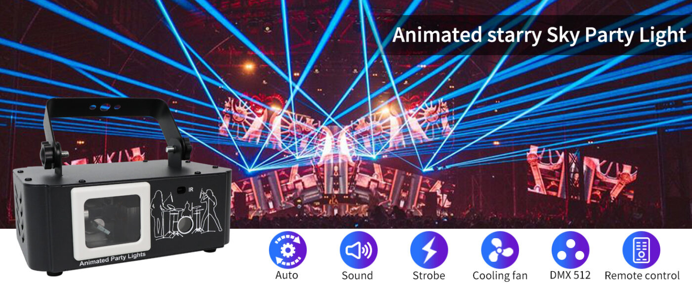 Illuminate Your Dance Party with Our Upgraded Starry and Scanning Laser ...
